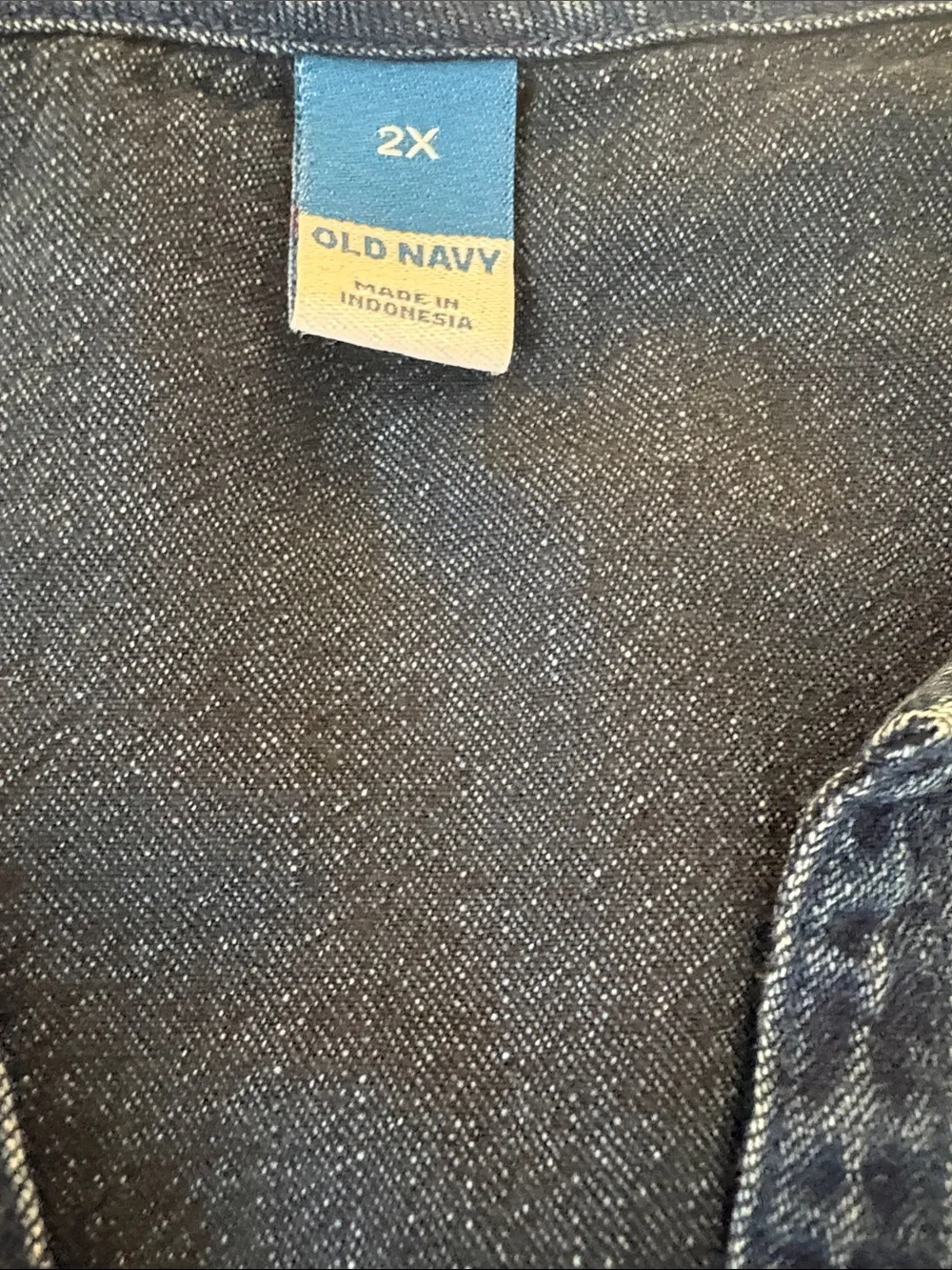Old Navy | Dresses | Old Navy Cotton Dark Blue Denim Preppy Button ...